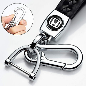 LUMZAG Car Key Cover Key case Replacement for Honda 2019 2018 2017 2016 2015 2014 2013 Honda Accord Civic Crosstour CR-Z CR-V Fit HR-V Odyssey Pilot Key fob Cover case, jdbyps-A(Black)