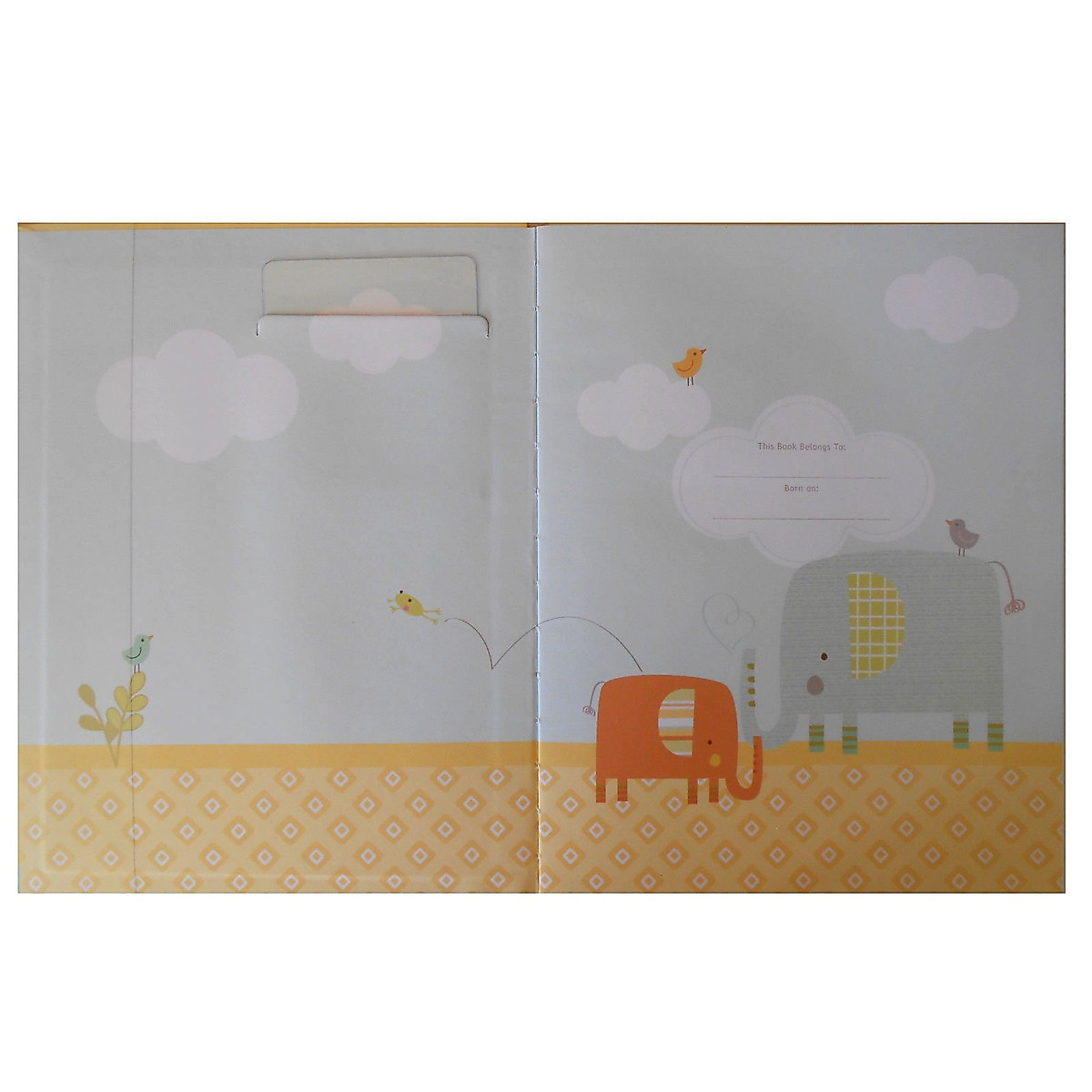 C.R. Gibson Stepping Stones "Baby's World" Baby's First Memory Book - Animals - Style May Vary