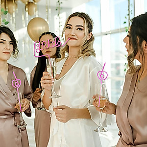 12 Pcs Reusable Bride Straws Bride Heart Shape Plastic Straws Bride to Be Straws for Bachelorette Bridal Shower Wedding Engagement Party Decorations Supplies