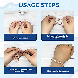 NITOPUPU 100Pcs 8mm Natural Smooth White Howlite Spun Gold Beads Round Loose Gemstone Stone Beads for Jewerly Making with Crystal Stretch Cord