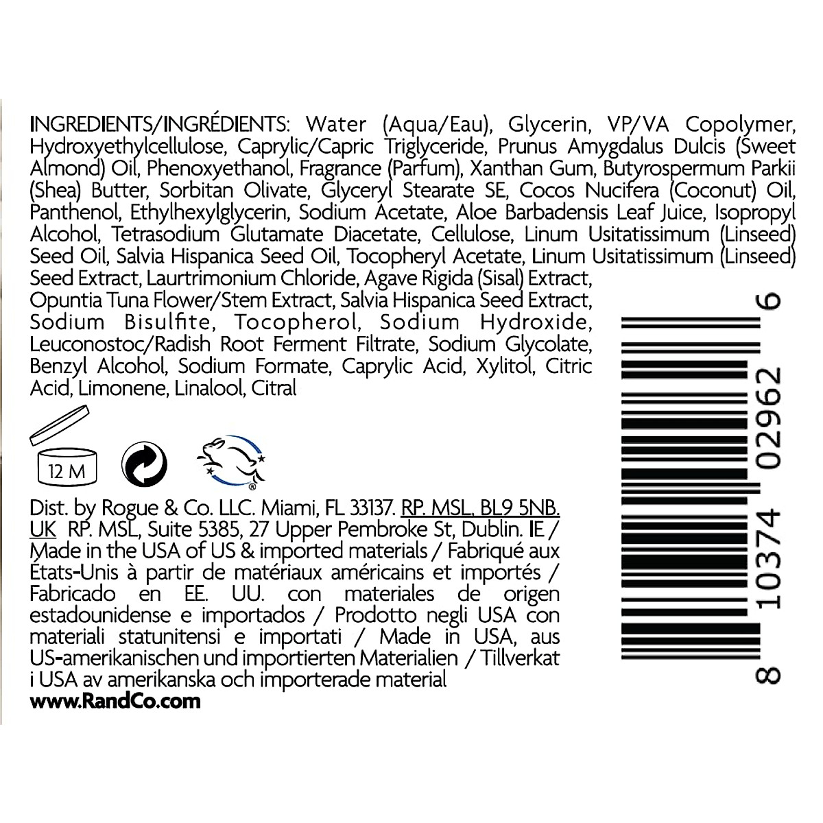 R+Co Ring Tone Ultra Defining Gel Creme 177 ml / 6 oz