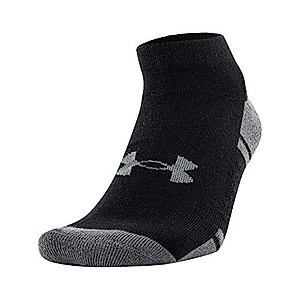 Under Armour Adult Resistor 3.0 Low Cut Socks, Multipairs , Black/Graphite (6-Pairs) , Large