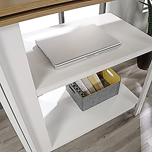 Sauder Miscellaneous Storage Kitchen Island, L: 31.50" x W: 32.88" x H: 36.00", White Finish