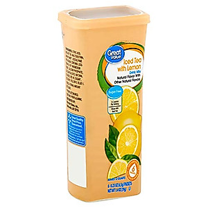 Great Value: Iced Tea with Lemon Drink Mix, 1.4 Oz - 6 Packets (Pack of 2) (2 Pack)