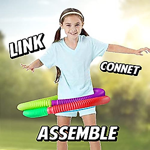 Pop Multi-Color Mini Stretch Tubes Sensory Toy for Toddler Kids Learning Toys - 6 Pack