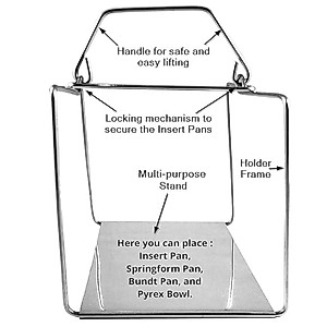 EasyShopForEveryone Stainless Steel 3 Tier Stackable Insert Pans, Compatible with 6 Qt Instant Pot, Pot-in-Pot, Baking Pans for Flan, Layer Cake
