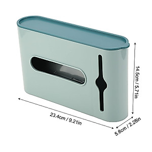 Extra Large Trash Bag Dispenser Roll Holder,Wall Mount Kitchen Cabinet Organizer Storage Box Holder,Grocery Bag Dispenser Large Capacity Dustproof Lid Plastic Bag Organizer for Kitchen Bedroom(gr