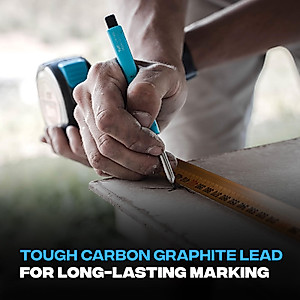 OX Tools Tuff Carbon Marking Pencil Replacement Lead 10-Pack | Basic Graphite Lead