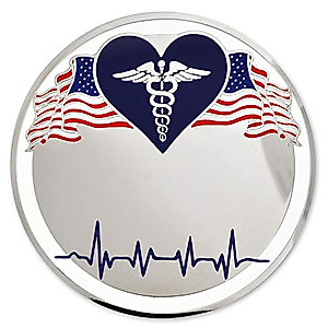 PinMart Saving Lives Medical Doctor Nurse Healthcare Engravable Challenge Coin