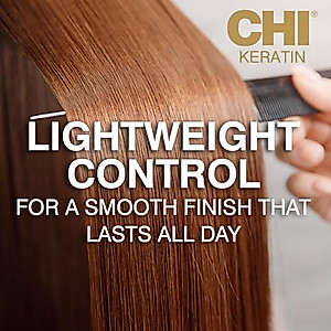 CHI Keratin Flex Finish Hair Spray, Lightweight Spray For Long-Lasting, Smooth Styling, Eliminates Frizz & Flyaways & Seals Out Humidity, 2.6 Oz