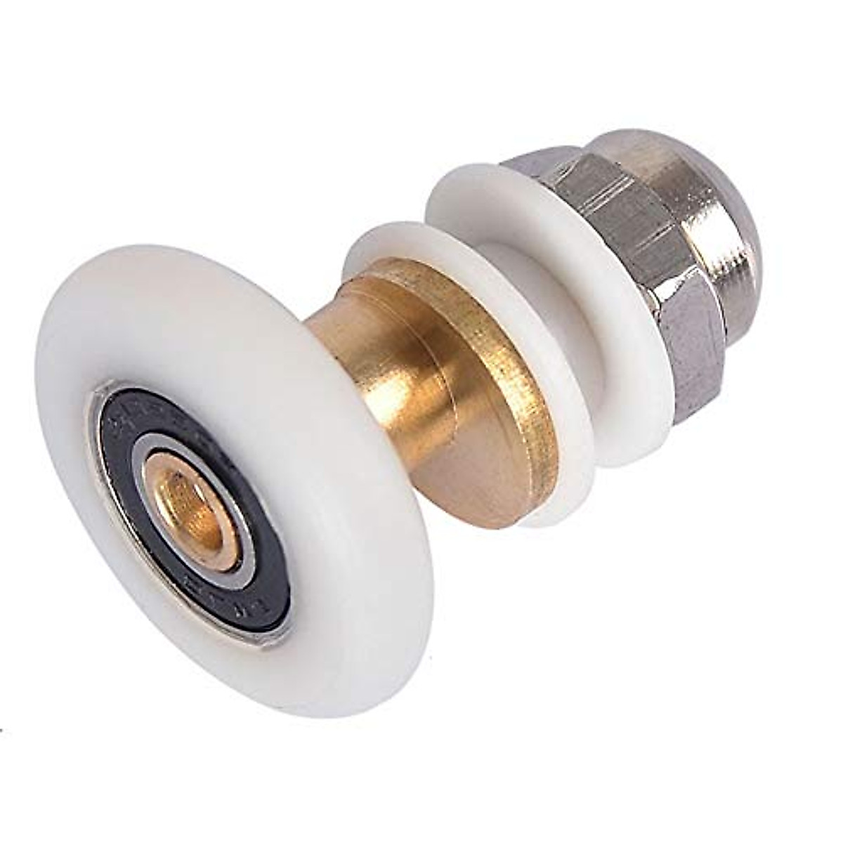 Bioristar Sliding Door Pulleys Glass Bearing Rollers Shower Door Rollers Replacement Sliding Door Rollers Shower Door Hardware Installation Kit (Diameter 27 mm)