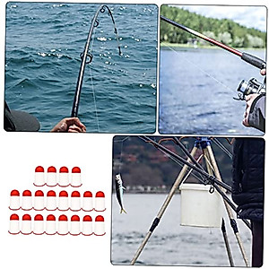 GAFOKI 60pcs Bait Feeders Tool Holder Badminton Cages White Accessory for Tackle Practical Feeding Basket Feeder Tools Crab Tackles Cage Fish Outdoor Shape Thrower Lure Fishing