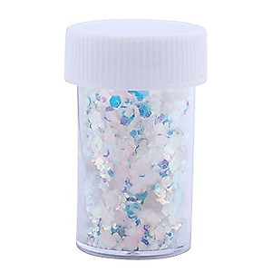 Craft Glitter Set 12 Colors Holographic Glitter Sequins Resin Rainbow Glitter for Body Face Nail Art Craft