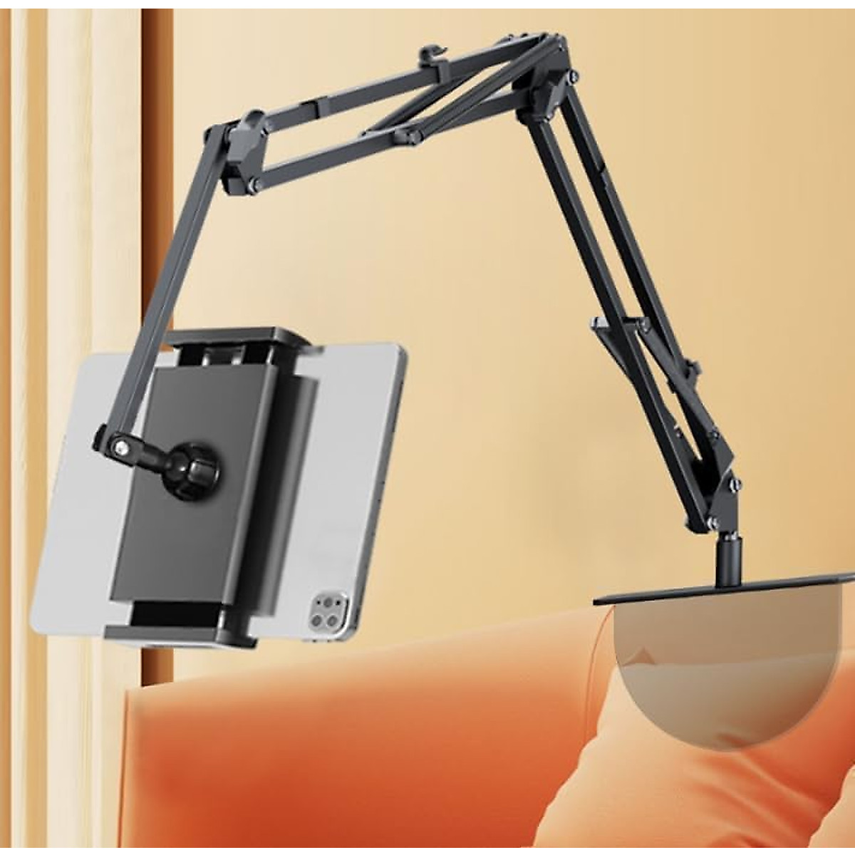 UIRPK Hidden Bedside Phone Tablet Holder Retractable Insertable for Lying Down in The Bed,Phone and Tablet Holder for Bed,Sofa,Desk (B-Phone&Tablet Universal)