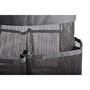 Mesh Shower Bag - Easily Carry, Organize Bathroom Toiletry Essentials While Taking a Shower. (9-Pockets | Grey)