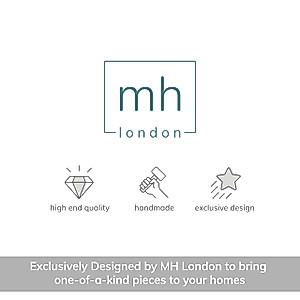 MH London Oscar Mango Wood End Table.Exclusively Designed Hand-Crafted Small Nightstand. Solid Wood Round End Table.Contemporary Accent Table for Bedrooms, Living Rooms and Home Office