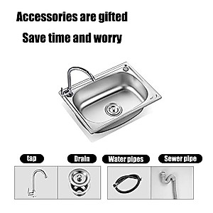 Stainless sink,wall mount utility sink,wall-mounted commercial sink, Wall-mounted stainless steel sink, made of stainless steel, Suitable for hotels, restaurants, garages, kitchens,