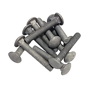 3/8" - 16 x 2-1/2" Carriage Bolt | Round Head| Hot Dip Galvanized | 130pcs Box