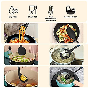 FIVETAS Kitchen Utensils Set with Holder, Nylon Cooking Utensils Set,6Pieces Stainless Steel Knives Set for Kitchen,Vegetable Peeler Knife,Cheese Grater,Cleaning Brush and 2 Plastic Cutting Boards.