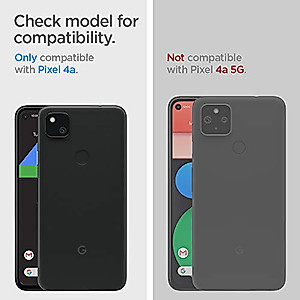 Spigen Rugged Armor Designed for Google Pixel 4a Case (2020) [NOT Compatible with Pixel 4a 5G] - Matte Black