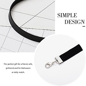 JAKAWIN Choker Necklace Adjustable Black Collar Necklaces for Women NK129