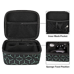 Kibiy Hard Travel Case Compatible MS-672 5-in-1 Grooming Electric Head Hair Shaver- Balder Head Shavers, Men's Electric Trimmer Shaver -Black