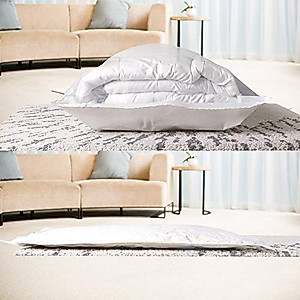 MRS BAG Vacuum Storage Bag - Strong 120 Micron (40% Thicker) - 8 Pack (3Large(32x24'')+ 3Medium(28x20'')+ 2Small(24x16'')) Clothes Storage Bags with Free Double Hand Pump