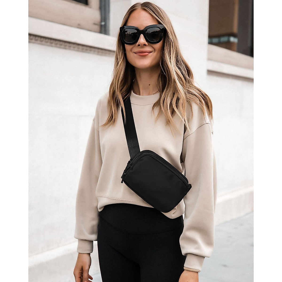 CLUCI Backpack Purse + Small Belt Bag for Women