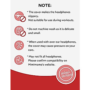 for Earpads Repair & Protection | Mimimamo Super Stretch Headphone Cover L Size (Black) May not fit All Headphones. Please Confirm Compatibility on Mimimamo's Website