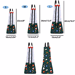 ZJW Chicken Diapers, Duck Diapers, Adjustable Poultry Cloth, Washable and Reusable, Suitable for Holidays, Birthdays, Celebration Party Gifts(S), Green