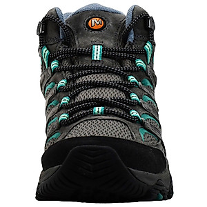 Merrell Women's J035850 Moab 3 MID WP Waterproof Hiking Shoe, Granite/Marine, 8 M
