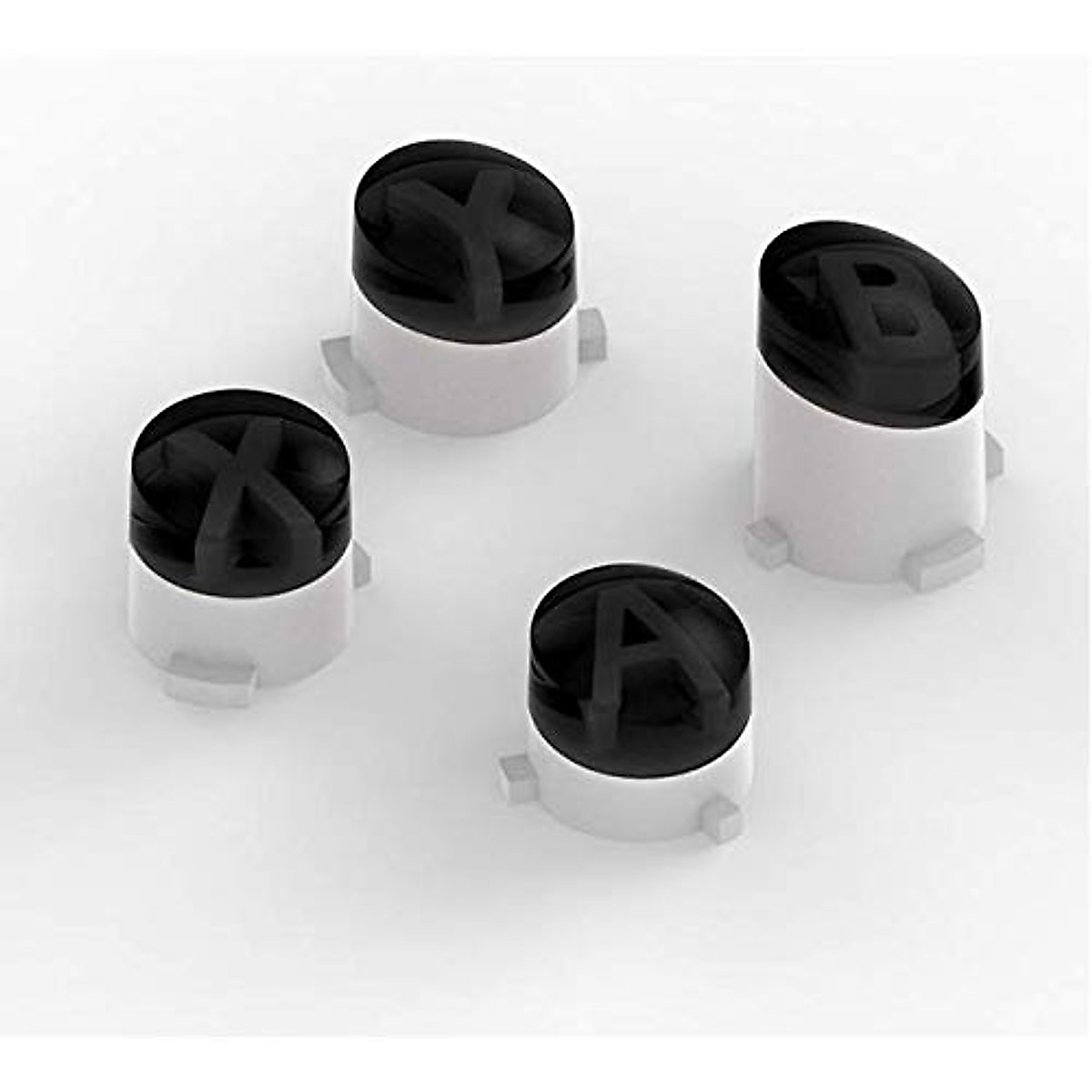 Colors Custom ABXY Replacement Buttons Mod Kit for Xbox One/Xbox One Slim/Xbox One Elite Wireless Controller Mod Buttons (Black)