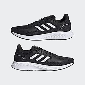 adidas Women's Runfalcon 2.0 Running Shoe, Black/Core White/Grey, 11