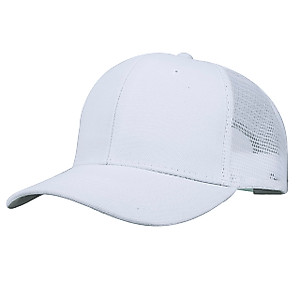 Gelante Mesh Trucker Baseball Cap Structured Front Panel Wholesale LOT 12 Pack TR001 White
