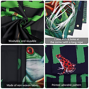 KEFAN Reptile Party Decorations, Wildlife Lizards Snakes Crocodiles Party Tableware Supplies including HAPPY BIRTHDAY Banner, Plates, Cups, Napkins, Tablecloth, Balloons (Backdrop)