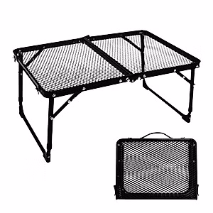 TIYASTUN Camping Table Small Foldable Table Small Folding Table Portable Table Adjustable Folding Table Picnic Table Beach Table Camp Table Grill Table bbq Table