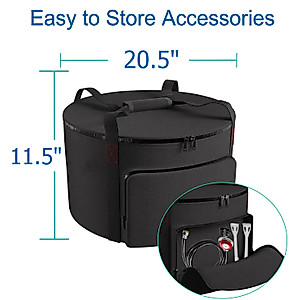 Carrying Bag for Outland Firebowl 823 Outdoor Portable Propane Fire Pit Carrying Bag for Firebowl 870 Water-Resistant 19 Inch Gas Fire Pit Carry Bag for Outland Fire Bowl 893