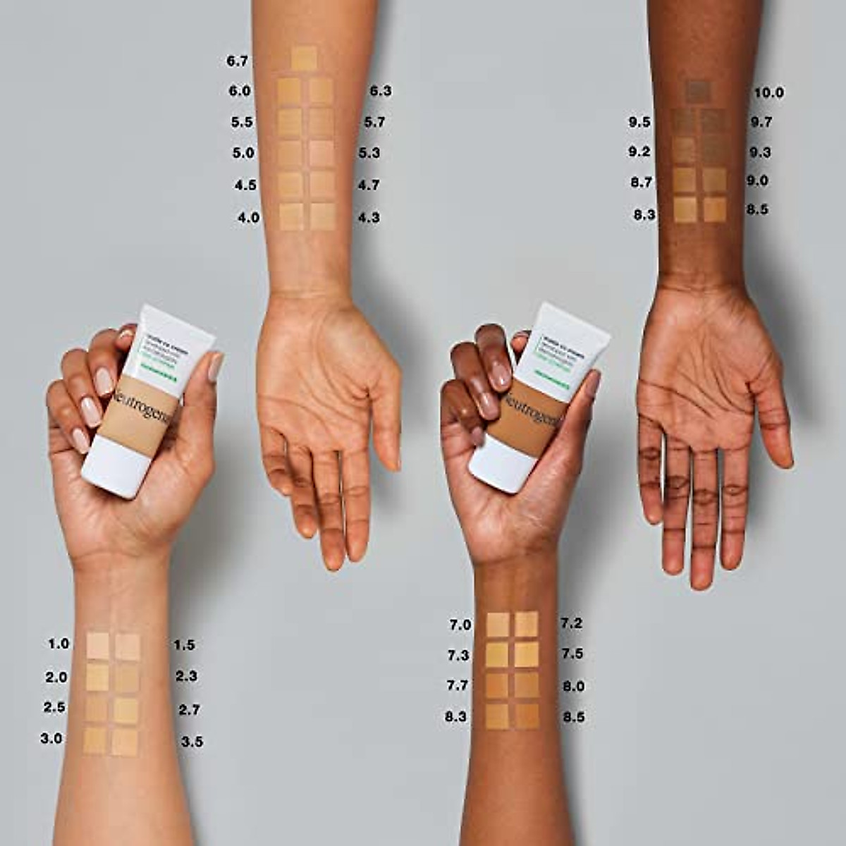 Neutrogena Clear Coverage Flawless Matte CC Cream, Full-Coverage Color Correcting Cream Face Makeup with Niacinamide (b3), Hypoallergenic, Oil Free & Fragrance Free, Warm Linen, 1 oz