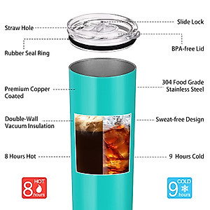 Grandma Gifts, Nana Stainless Steel Insulated Skinny Tumbler with Lid, Christmas Birthday Mother’s Day Gifts for New Grandma Nana Grandmother Gigi Granny Mom Women from Grandchildren(20oz, Rose Gold)