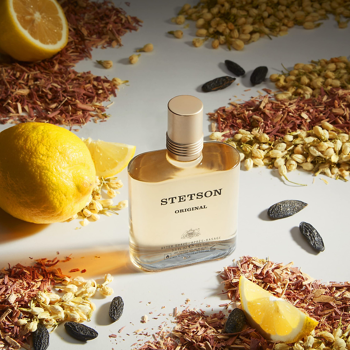 Stetson Original Aftershave by Scent Beauty - After Shave Splash for Men - Earthy and Woody Aroma with Fragrance Notes of Citrus, Patchouli, and Tonka Bean - 3.5 Fl Oz