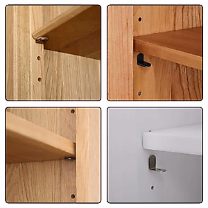 1/4 Inch Shelf Support Peg，Support Cabinet Shelf Pins，Shelf Bracket Pegs with Hole，L-Shaped Furniture Replacement Peg for Cabinets,Shelves,Wodrob