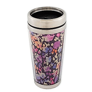 Dicksons Love the Lord Floral 16 Ounce Stainless Steel Travel Tumbler Mug