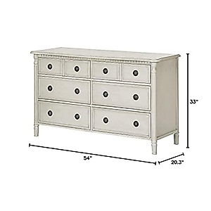 Evolur Julienne 6 Double Dresser Cloud , 54x20.30x33 Inch (Pack of 1)