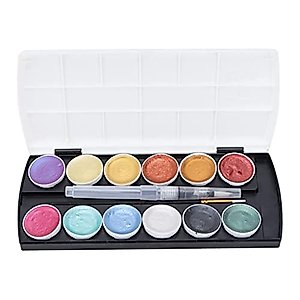 YUTR Watercolor Paint 12 Color Solid Watercolor Paint Set Art Painting Pigment Art Set for Coloring Books