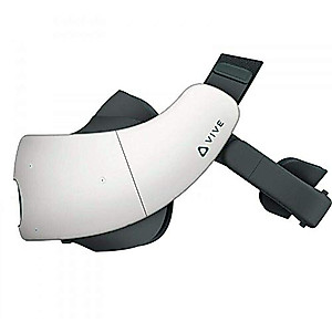 HTC Vive Pro Focus Plus 6DOF VR Headset in Almond White Bundle Including VR Headset, Controllers, face Cushion, QC 3.0 Charger and USB Type-C Cable