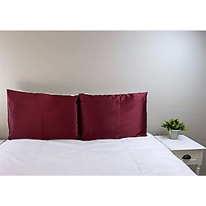 Satin Fabric for Bridal,Wedding,Decoration,Costume,60 Inches Wide-by The Yard(3 Yards,Burgundy)