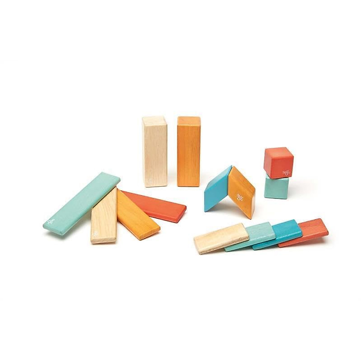 14 Piece Tegu Magnetic Wooden Block Set, Sunset