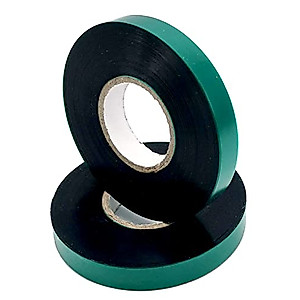 Medoore 24 Rolls 150 Feet Stretch Tie Tape 0.5 Inch Garden Tie Tape Thick Plant Ribbon Garden Green Vinyl Stake for Indoor Outdoor Patio Plant Use