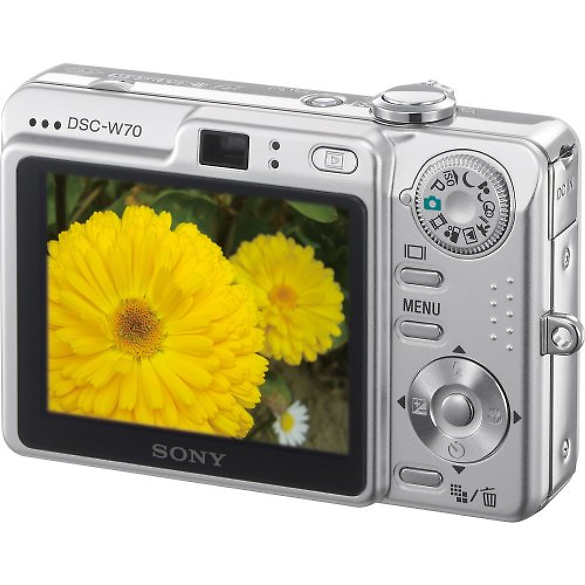 Sony Cybershot DSCW70 7.2MP Digital Camera with 3x Optical Zoom