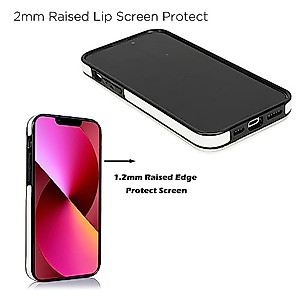 uCOLOR Flip Leather Wallet Case Card Holder Compatible with iPhone 13 6.1 iPhone 14 6.1 Women and Girls with Card Holder Kickstand (Rose Gold Marble)